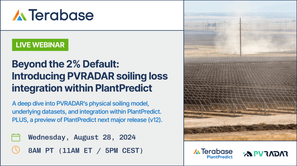 Webinar Recording: Beyond the 2% default - Introducing PVRADAR soiling ...